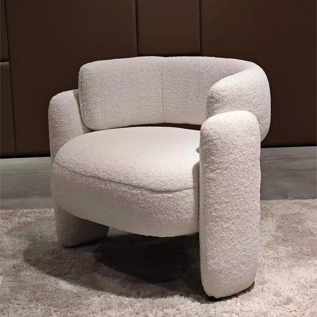 Modern simple single sofa balcony reception area negotiation table and ...