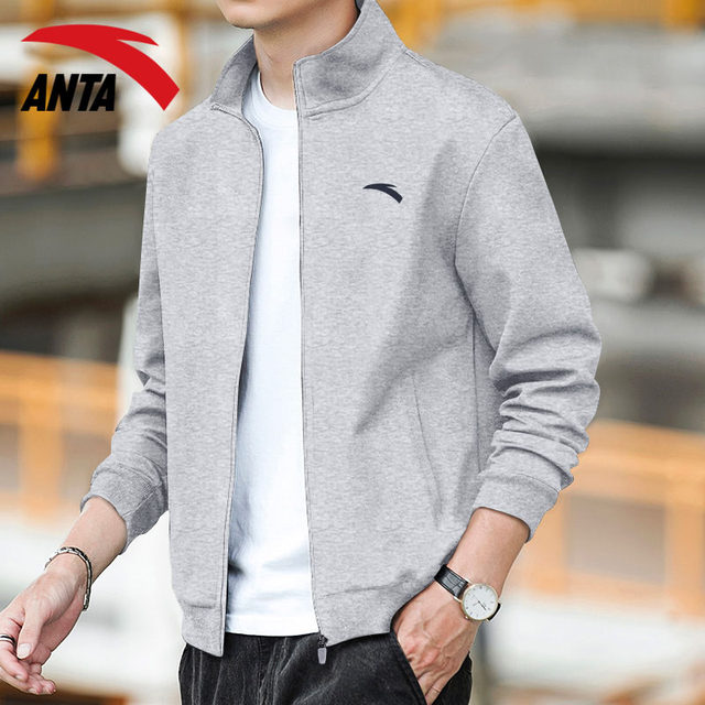 ANTA Sports Jacket Men's Spring and Autumn 2024 New Cardigan Stand ...