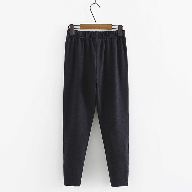 Fat mm slim pants versatile autumn and winter large-size women's pants ...