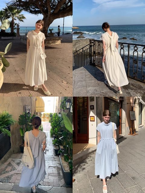 KERNEL COSMOS 花生花 French retro streamer front and back two drawstrings ...