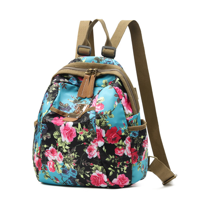 Fashion printed women's bag new Oxford cloth backpack ethnic style ...