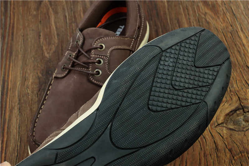 Export foreign trade original men's shoes with missing top layer ...