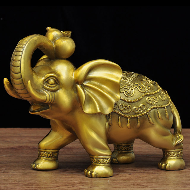 All-copper elephant ornaments to attract wealth and feng shui elephant ...