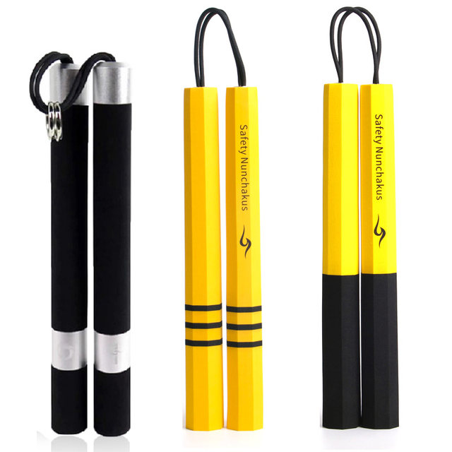 Silver flame safety sponge nunchucks for children, adult beginners ...