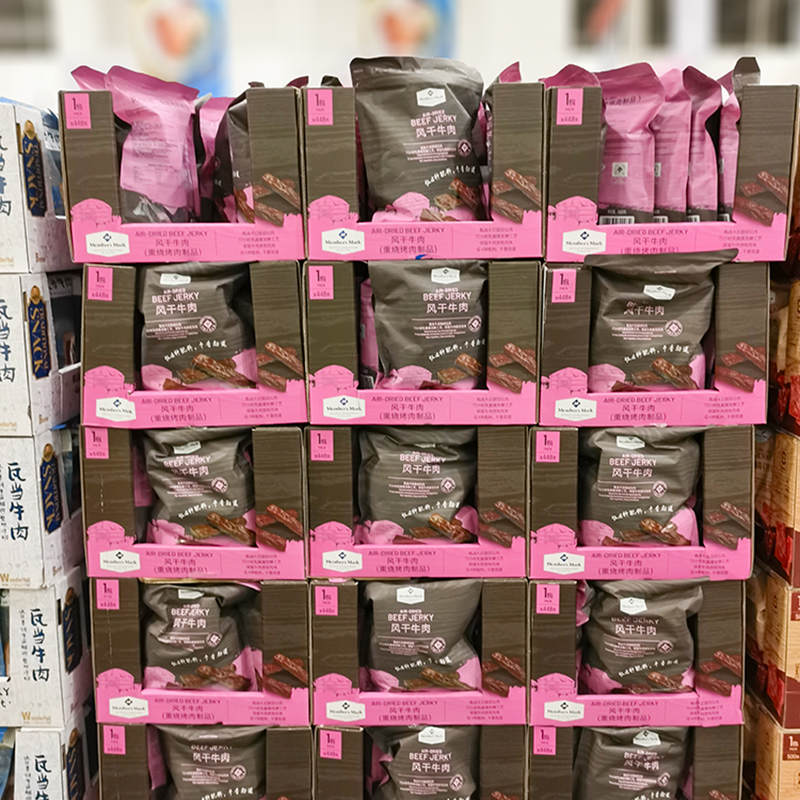 Sam's Club air-dried beef 448g smoked barbecue meat chewy snack snacks Inner Mongolia shredded ...