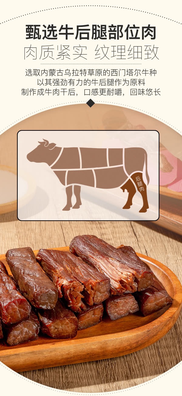 Sam's Club air-dried beef 448g smoked barbecue meat chewy snack snacks Inner Mongolia shredded ...