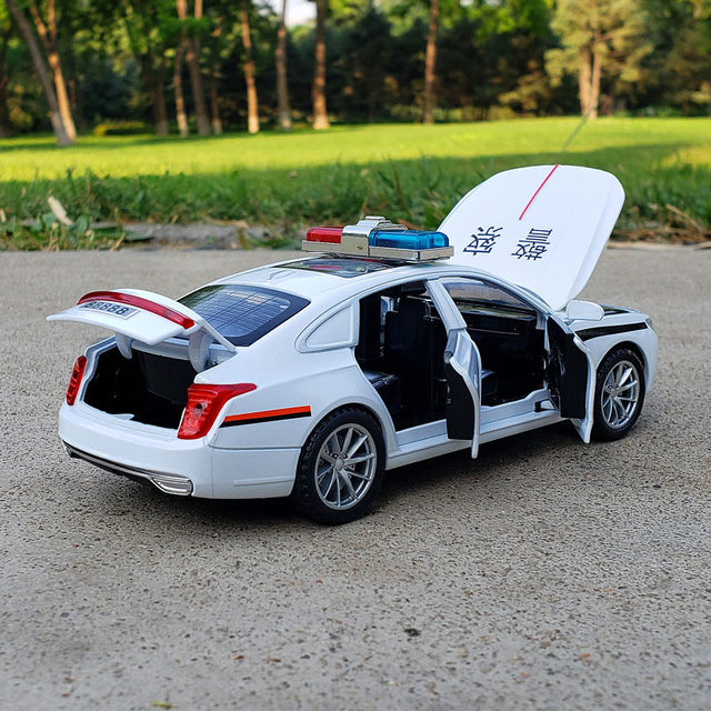 Hongqi H9 six-door alloy police car car model simulation 110 public ...