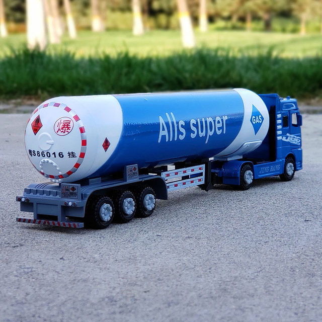 1:60 Volvo natural gas tanker transport car model simulation liquefied ...