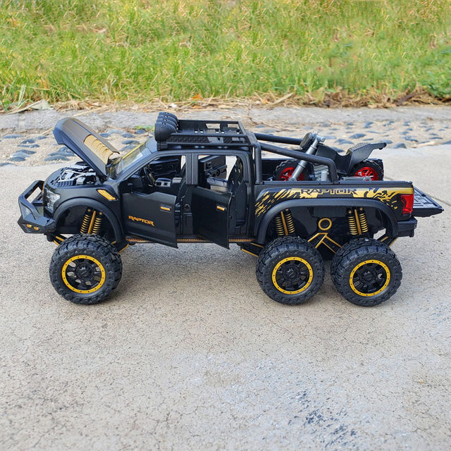 1:28 Ford Raptor off -road alloy car model simulation metal car mold ...