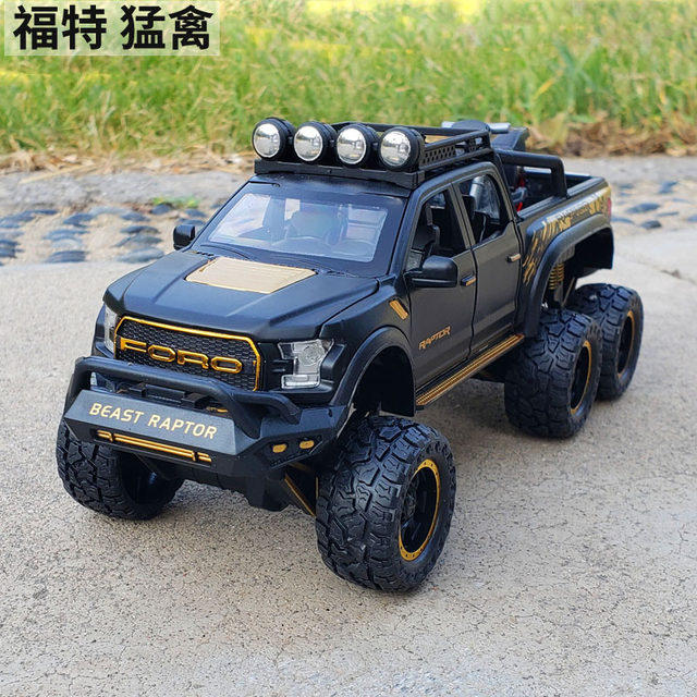1:28 Ford Raptor off -road alloy car model simulation metal car mold ...