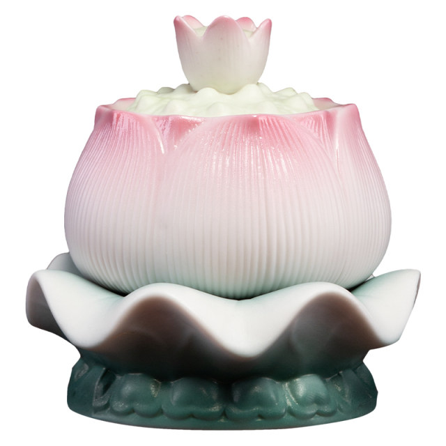 Dai Yutang lotus water supply cup in front of Buddha, purified water ...