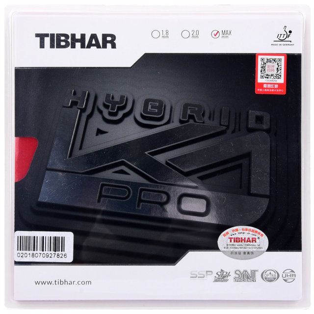 Yinglian Tibhar straight K2 mixed red and blue K1 country K1PRO table tennis rubber racket ...