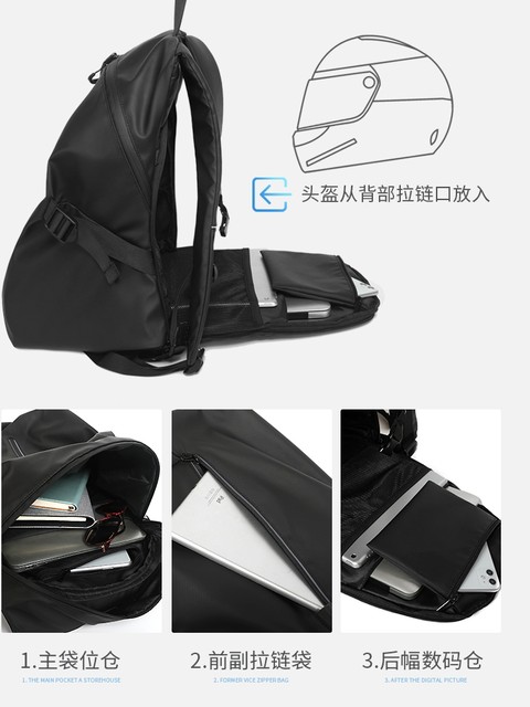 Motorcycle helmet bag, full-face helmet rider bag, large-capacity ...