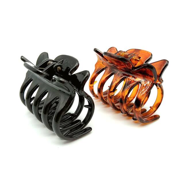 Simple temperament hairpin, medium-sized hairpin, black ponytail clip ...