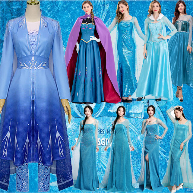 Frozen 2 Adult Elsa Anna Princess Olaf Hanskeri Disney Animation Theme ...