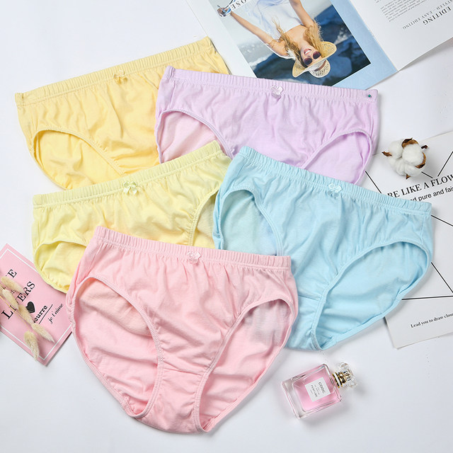 Pure cotton women's underwear women's cotton mid-high waist comfortable ...