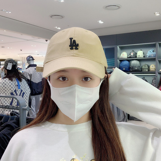 Korean authentic MLB hat NY Yankees baseball cap men's and women's curved eaves LA spring and ...