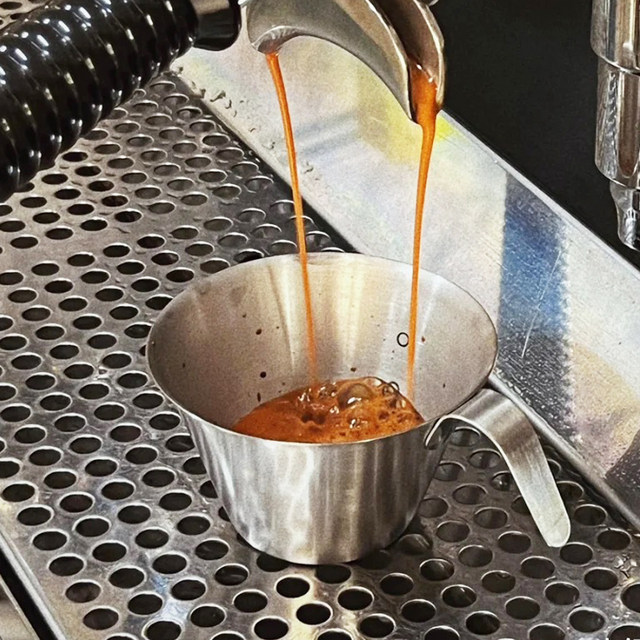Italian stainless steel concentrated coffee volume cup stainless steel ...