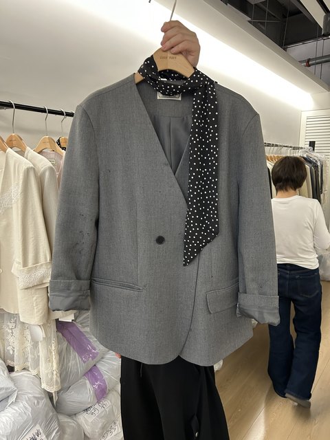 Spring Korean style streamer suit jacket for women 2025 new large ...