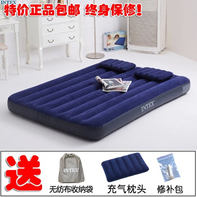 Genuine Intex inflatable mattress double bed single outdoor tent ...