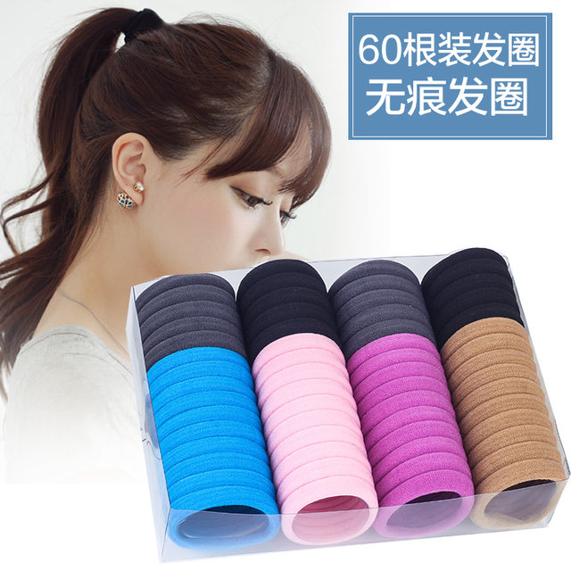 60 hair elastic hair ropes, simple headbands, personalized hair ties ...