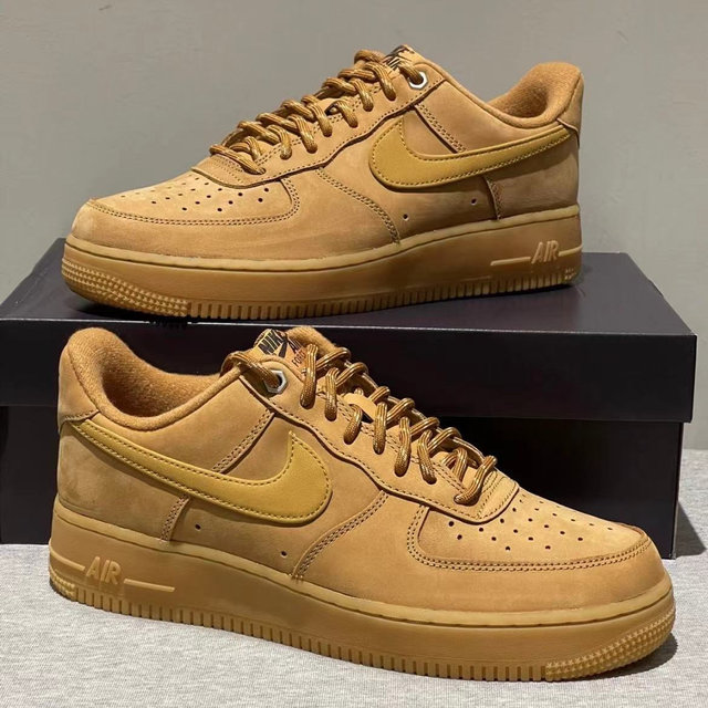 Nike Nike Air Force 1 wheat color men's and women's shoes AF1 Air Force ...