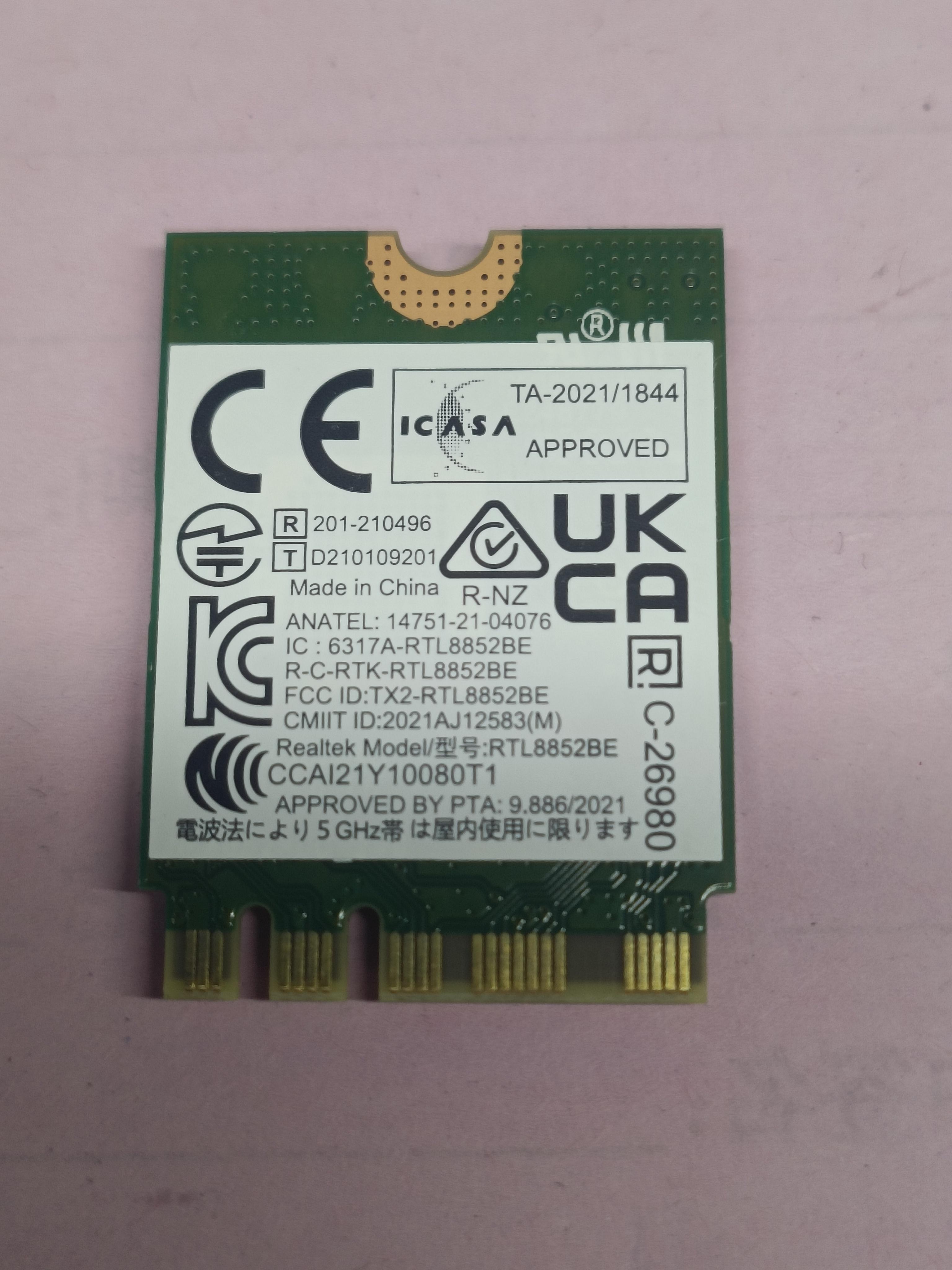 联想RTL8852BE 5W10V25844无线网卡 wifi6-淘宝网
