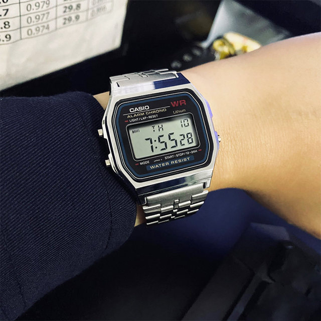 Casio watch small square retro electronic men's watch casio small ...