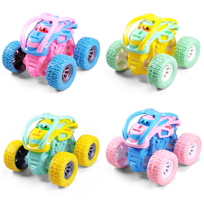 Inertial four-wheel drive off-road vehicle somersault children's pull ...