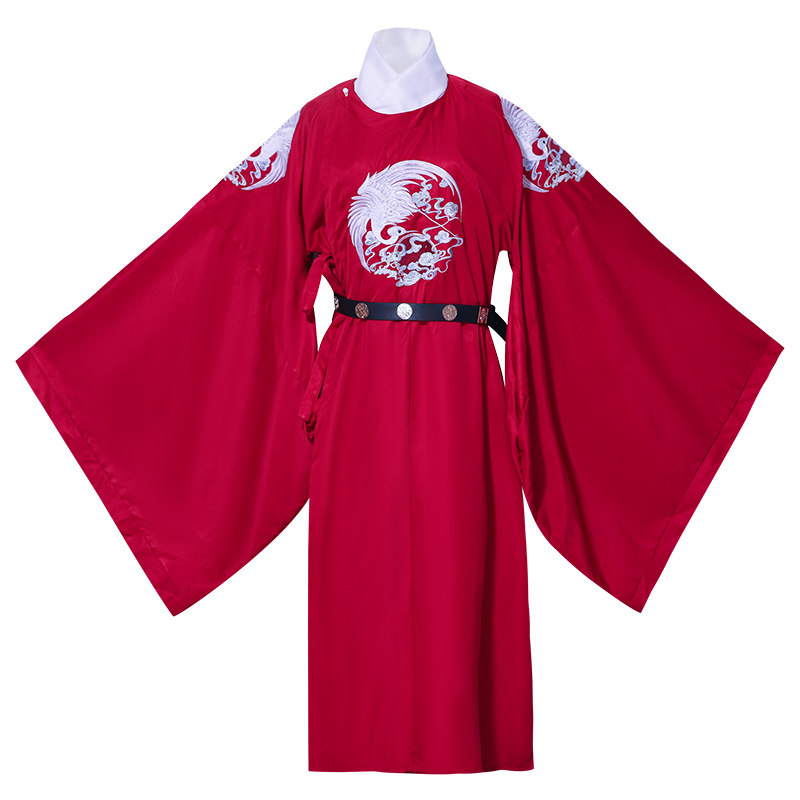 Spot Hanfu Men's Tang Dynasty Official Robe - Crane Embroidered Ancient ...
