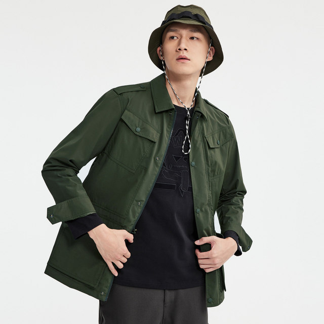 Septwolves Lapel Outdoor Jacket Men's Water-Repellent Spring and Autumn ...