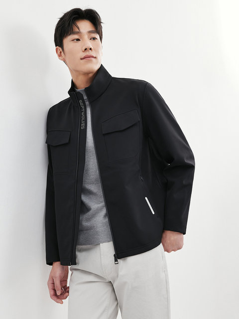 【Four-Way Stretch】Septwolves Waterproof Stand Collar Jacket for Men ...
