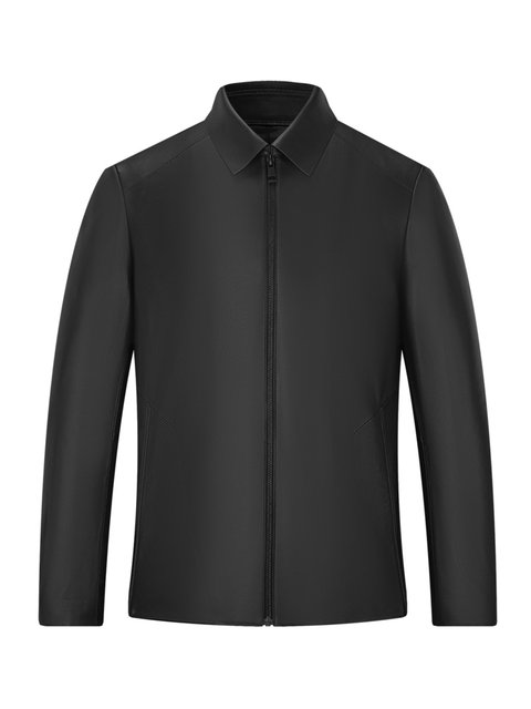 Septwolves lapel genuine leather jacket men's autumn and winter new ...