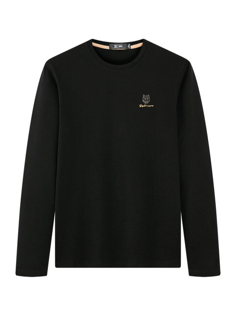 [Modal] Septwolves long-sleeved round neck T-shirt men's 2025 spring ...