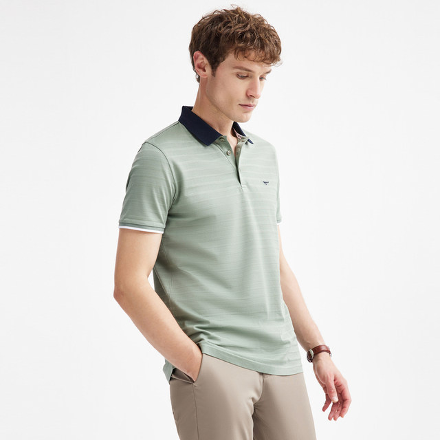 [Mercerized Cotton] Septwolves short-sleeved T-shirt men's summer ...