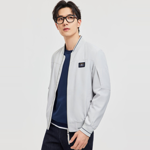 [Anti-static] Septwolves Baseball Collar Oxford Jacket Men's 2024 New ...