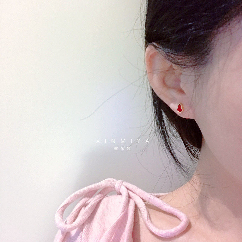 Xinmia 2025 new small and exquisite meaning beautiful gourd earrings ...