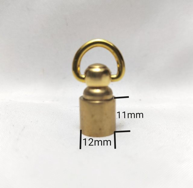 Rotating ring D copper hat handmade gourd tail pendant tooth deer horn ...