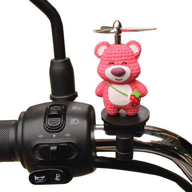Accessories Dragonfly Bamboo Electric Duck Ornament Windmill Helmet ...