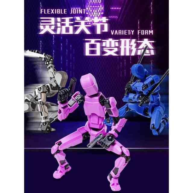 Building block dummy lucky 13 doll multi-jointed movable super luminous ...