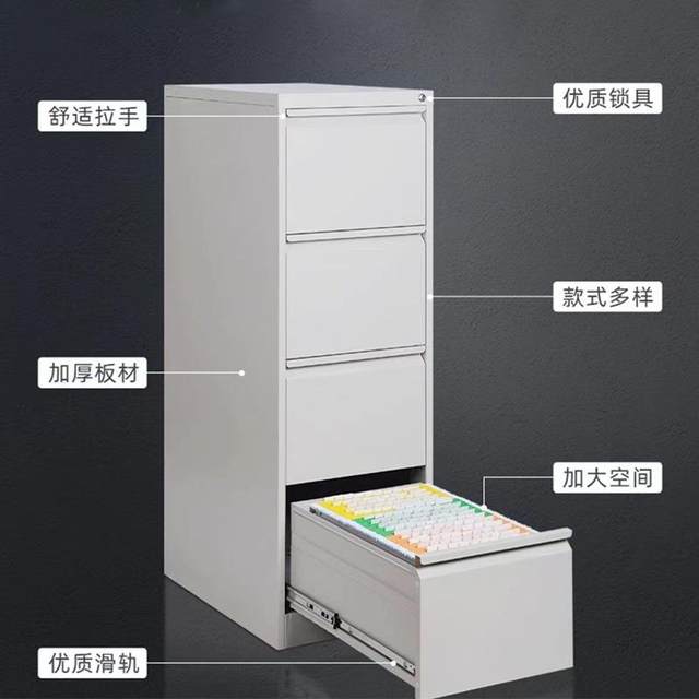 Card box hanging cabinet A4 vertical file storage cabinet iron belt ...
