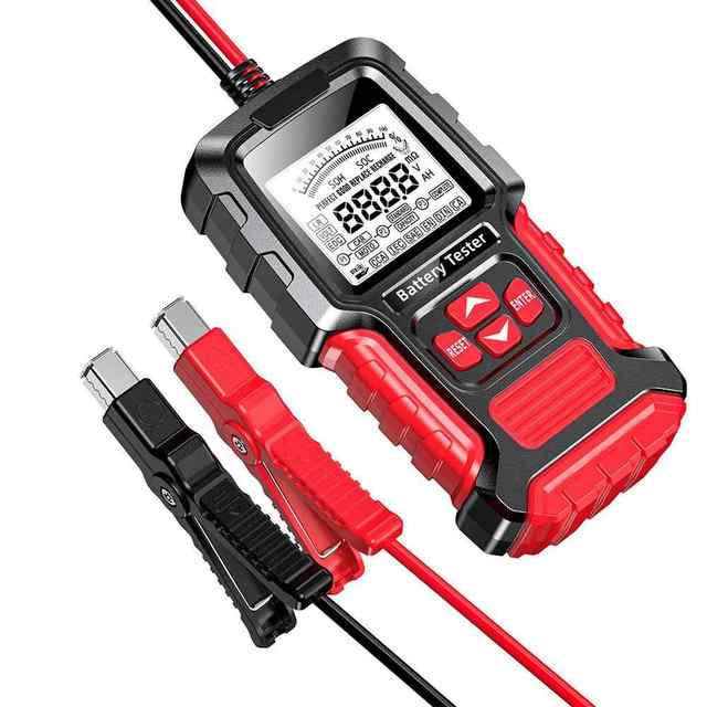 12V24V battery detector LCD digital display Car and motorcycle lead ...