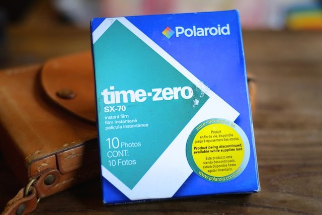 Original Polaroid Timezero Eternal Blue SX70 photo paper, scratchable ...