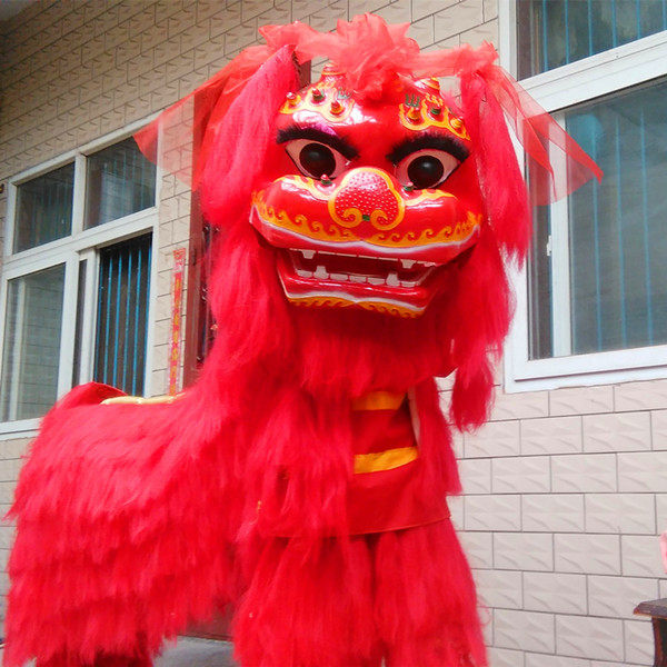 Lion Dance Head - Traditional Yao and Shun Folklore Craftsmanship