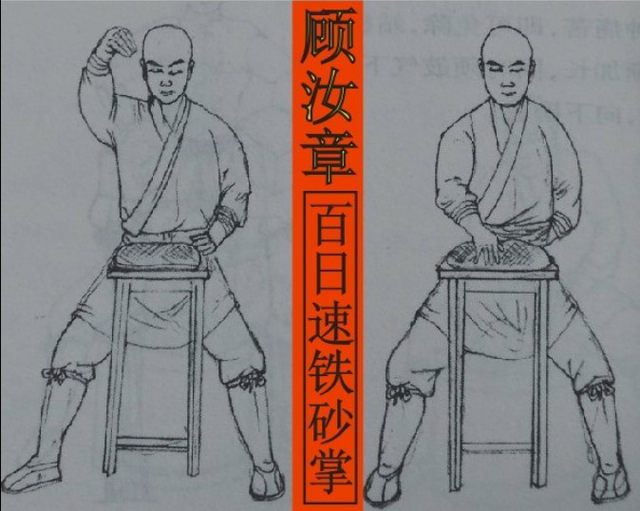 Gu Pai iron sand palm training package Gu Ruzhang secret iron sand palm ...