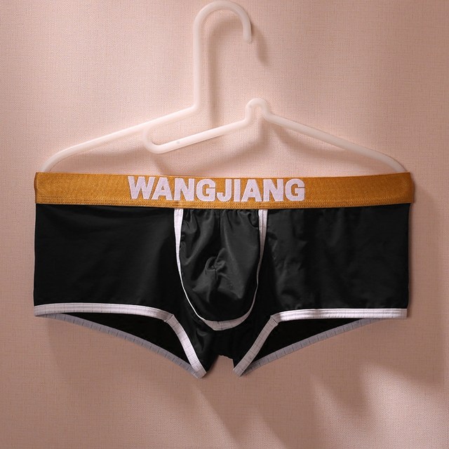 Translucent ice silk high elastic ultra-thin sexy young men's underwear ...