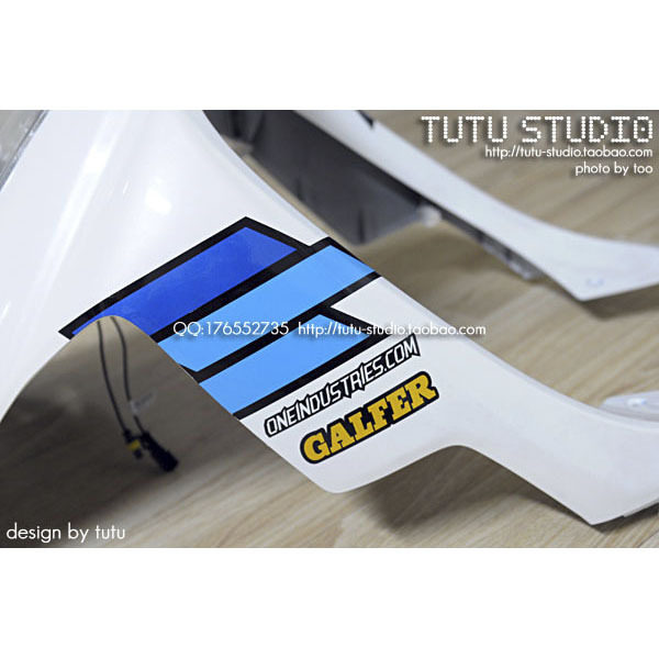 TUTU map car sticker-POLINI side strip sticker-pairs-reflector stickers ...