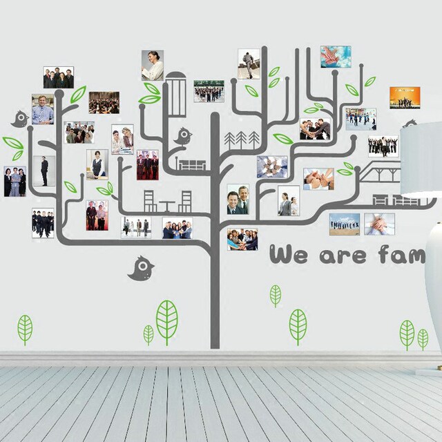 Team photo wall sticker school company office enterprise employee ...