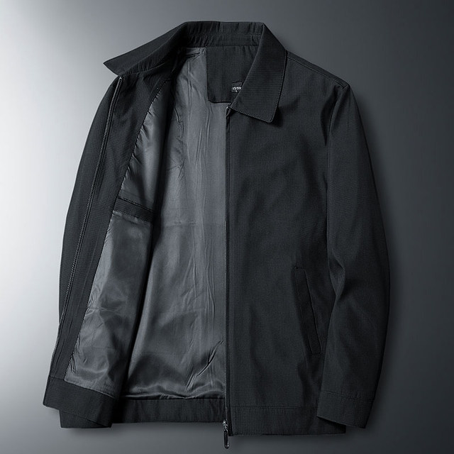 Leading cadres executive jacket men's lapel spring and autumn thin ...