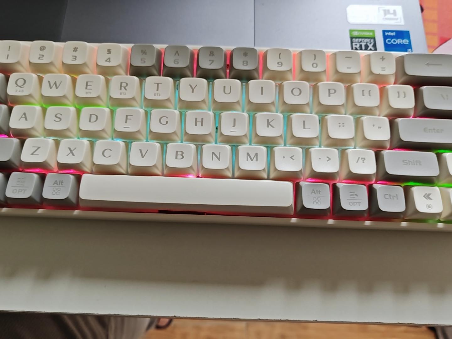 狼途GK65三模机械键盘客制化热插拔65键小配列2.4G无线蓝牙键盘-Taobao